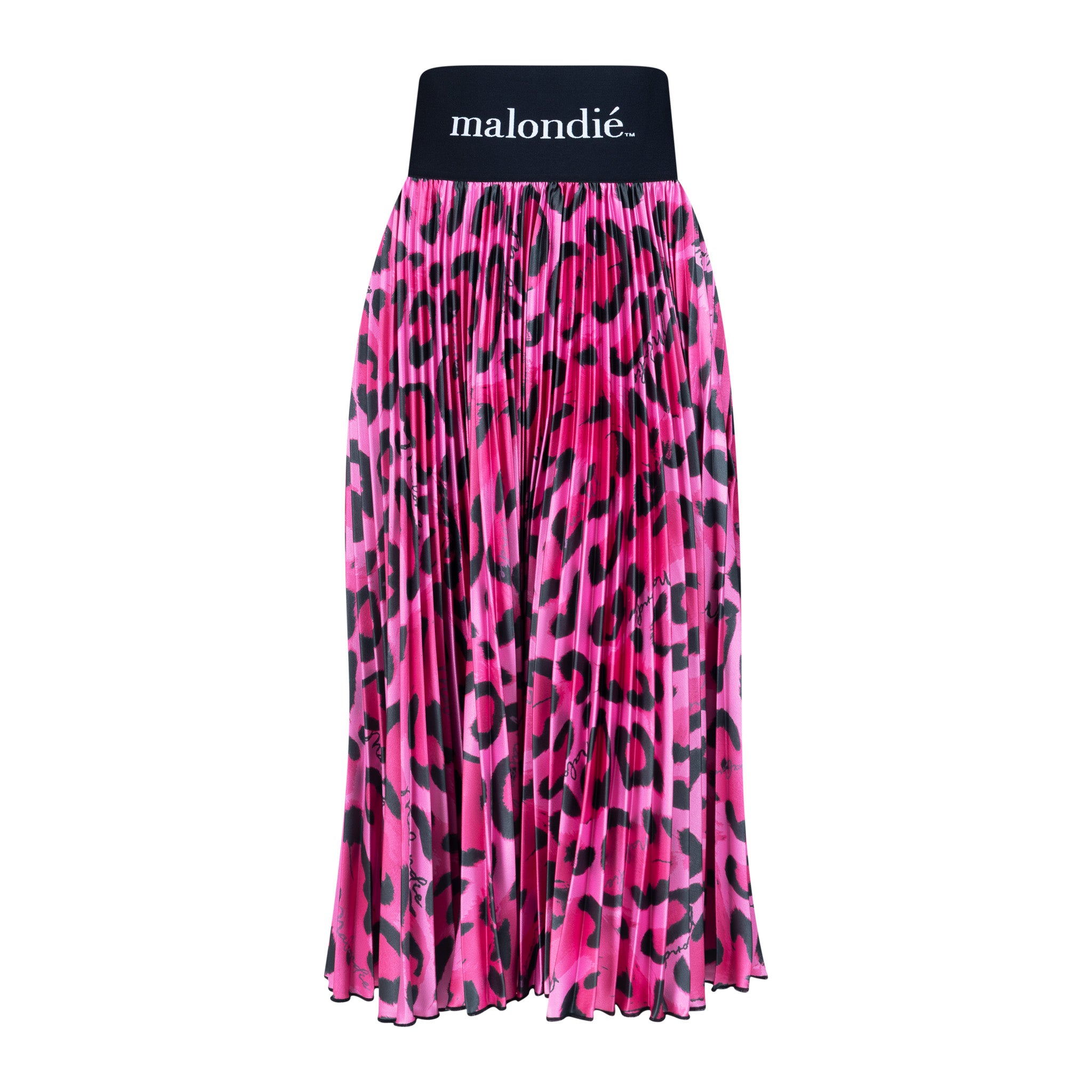 Malondie Pink Safari Pleated Skirt – Malondié